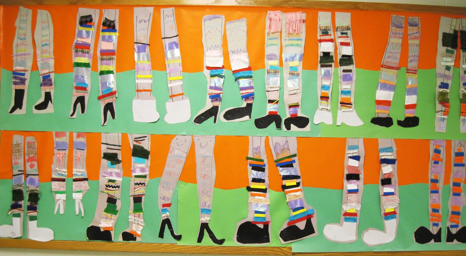 Bulletin Boards to Remember: "Crazy Legs" Wall Display