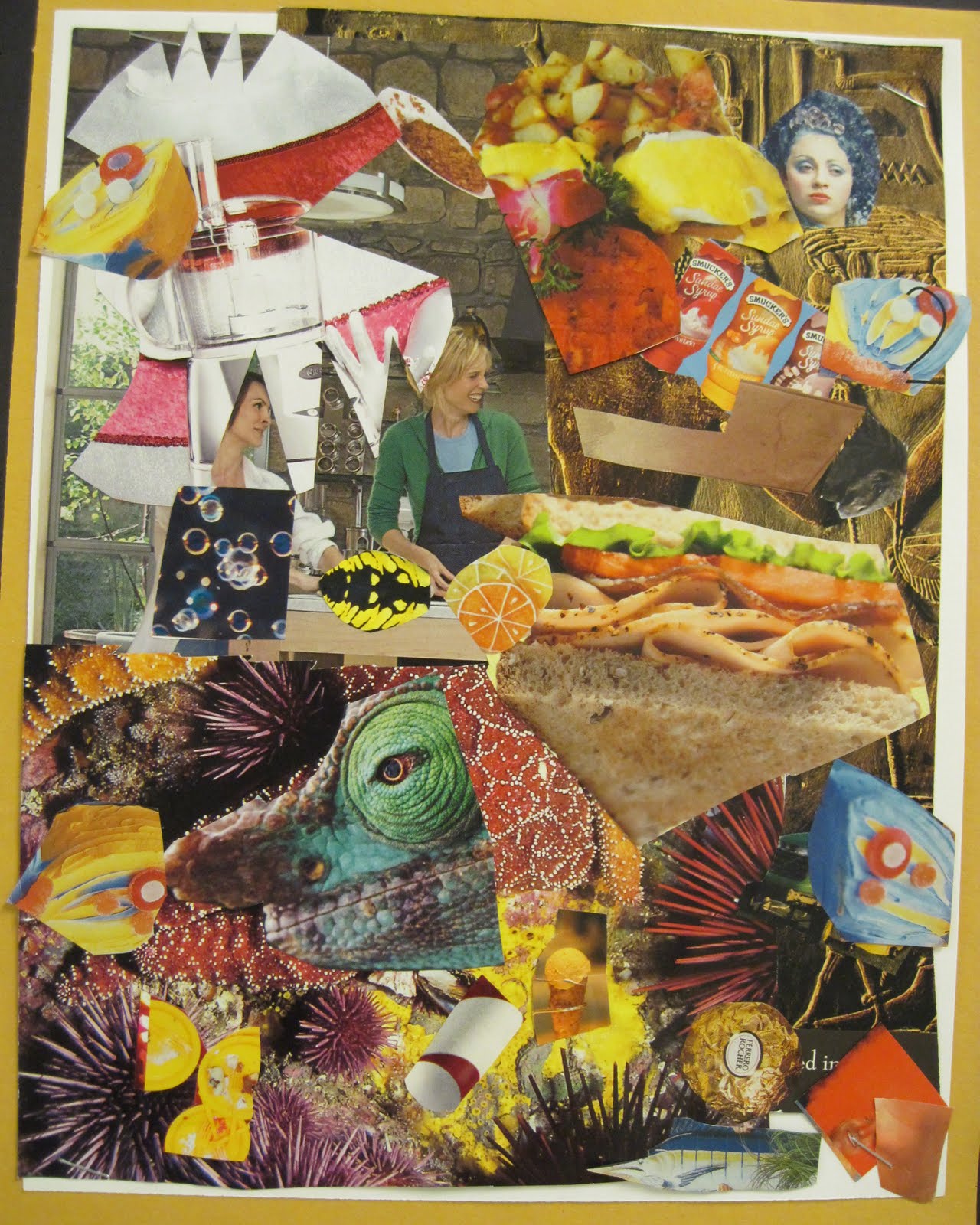 There's a Dragon in my Art Room: Surrealism again - 4th grade collages