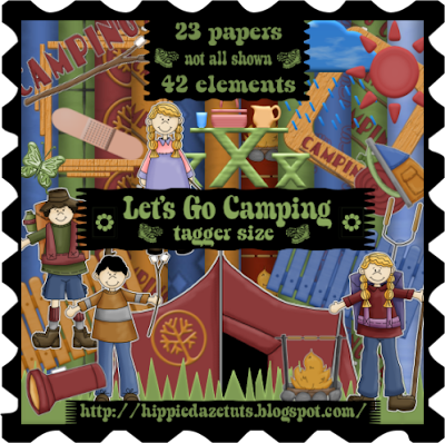 Hippiedaze Scrappin' Stuff: Lets Go Camping Scrap Kit