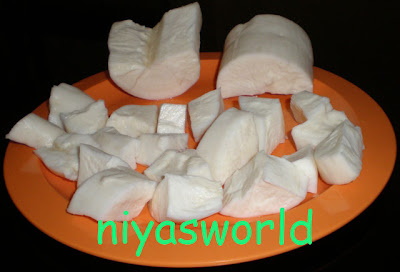 Niya's World: Kappayum Meenum ( Tapioca with Fish Curry )