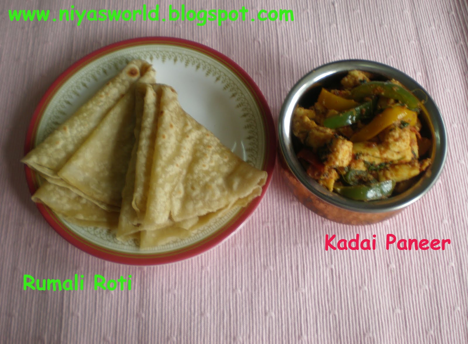 Niya's World: Rumali / Roomali Roti (Nita Mehta's recipe)