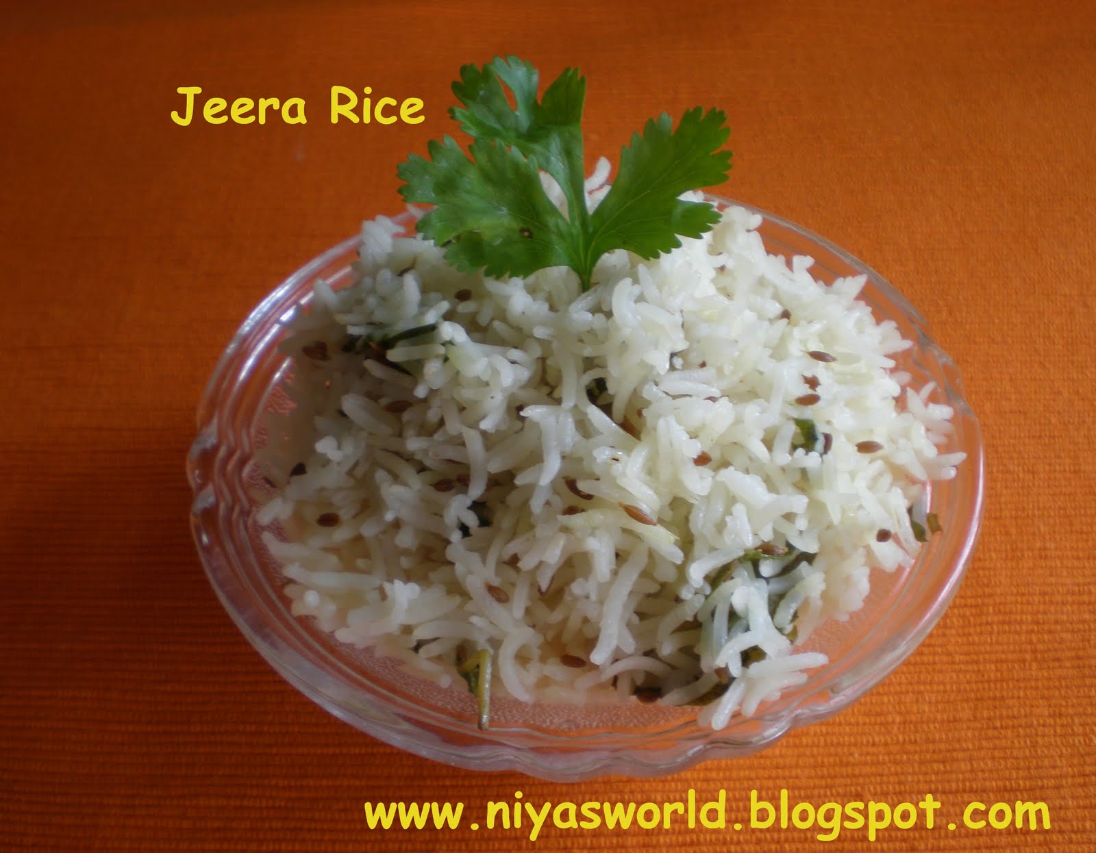Niya's World: Jeera Rice