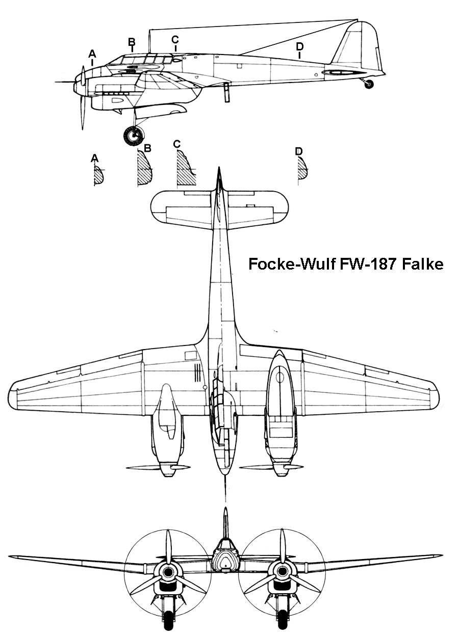World War 2 Eagles: Focke Wulf FW 187 Falke - PHOTOGALLERY