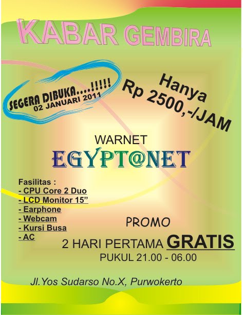 Prasetyoegis Story Contoh Brosur Dengan Corel Draw