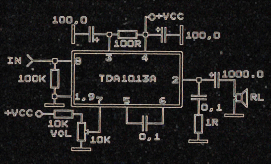 Schematic Power Amplifier with adjusting voltage
