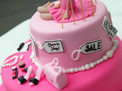 The Cake Shop: Shopping Theme Cake and Cupcakes