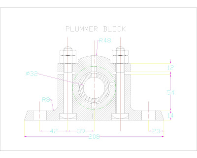 Engineering Designs by Rajesh: Plummer Block