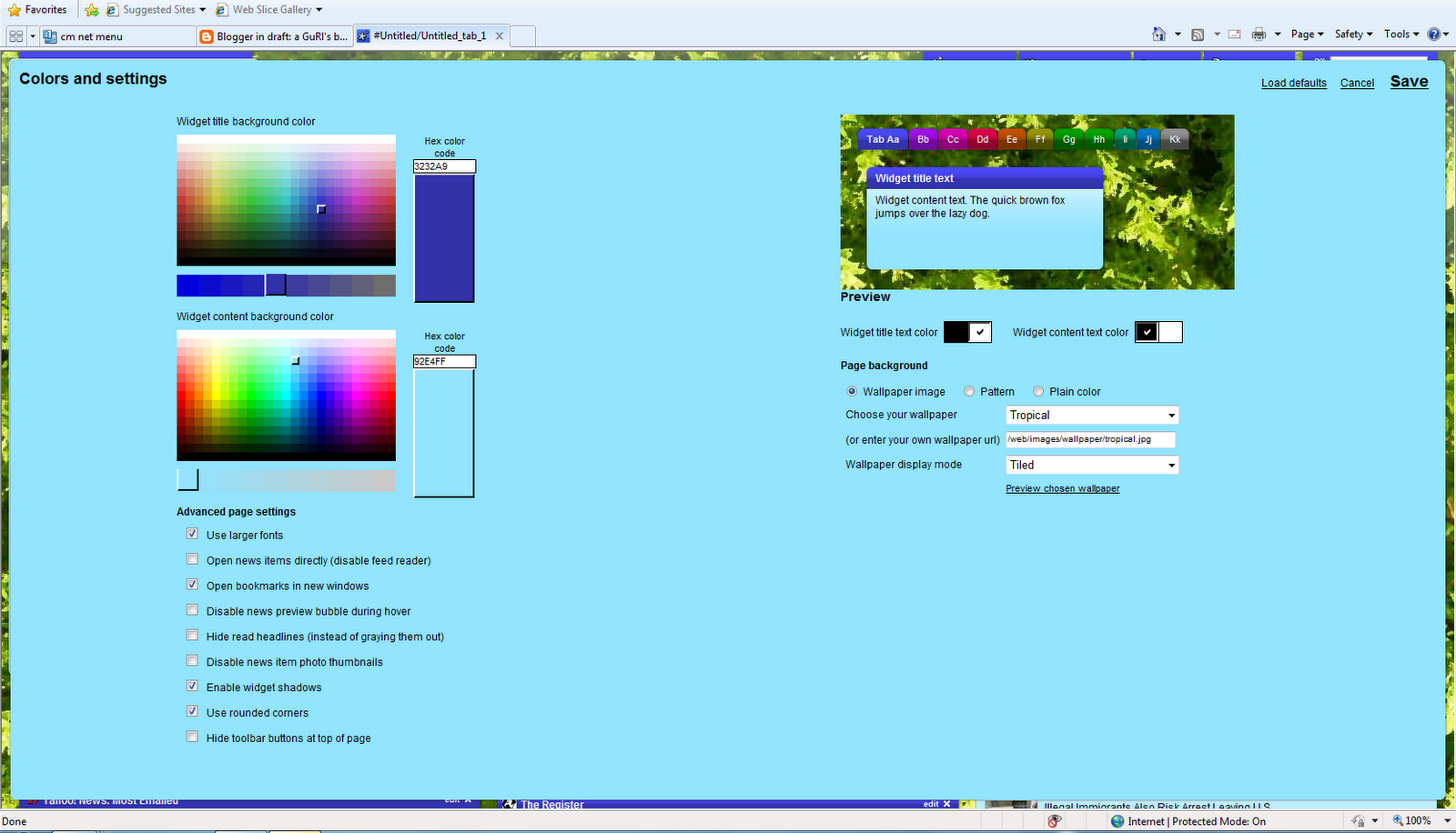 a GuRl's bLoG: PROTOPAGE