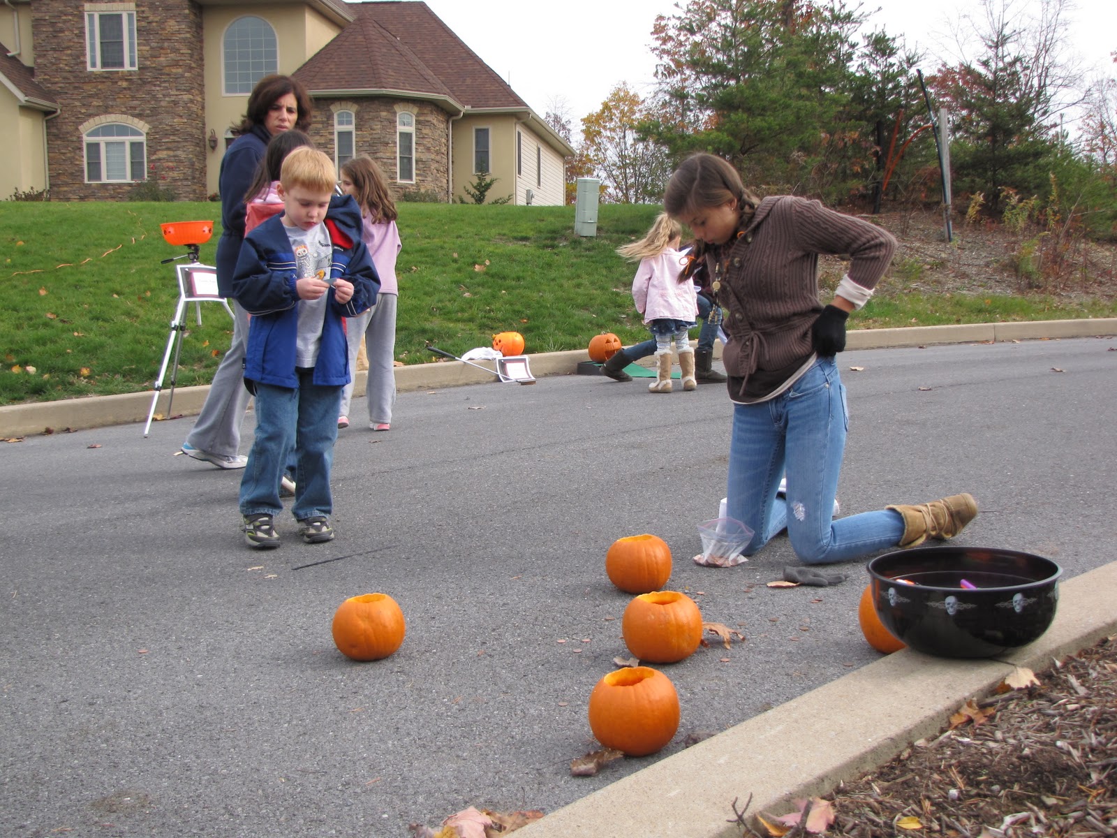 Community Service Halloween Party: Game #4: Pumpkin Penny Pitch
