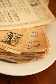 Sheet Music Side Table | Miss Mustard Seed