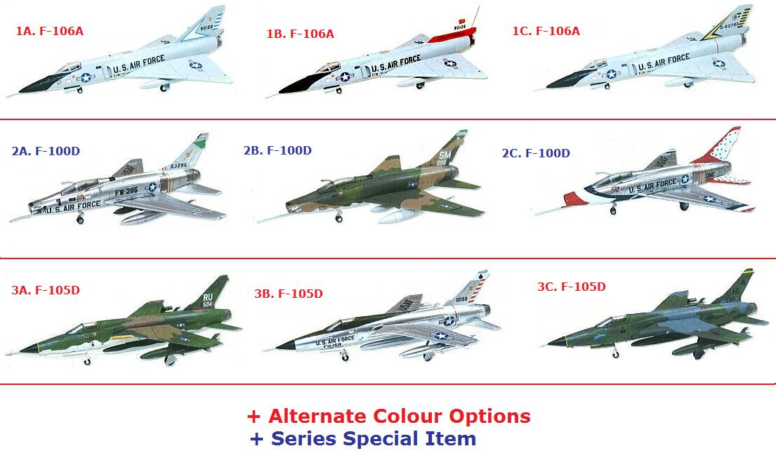 Kampfgruppe 1/144: 1/144 F-Toys Century Series Fighters (update 2)