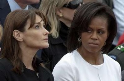Bluegrass Pundit: Caption this photo of Michelle Obama giving France's ...