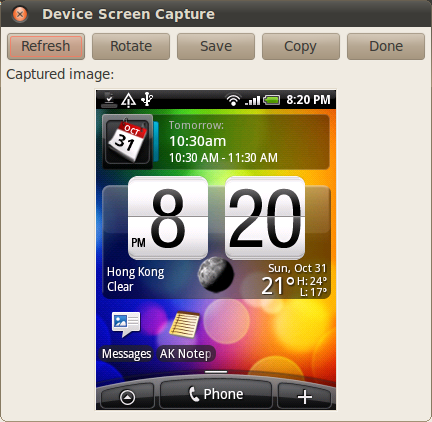 Android-er: How to take ScreenShots of Android Emulator (or true Device)