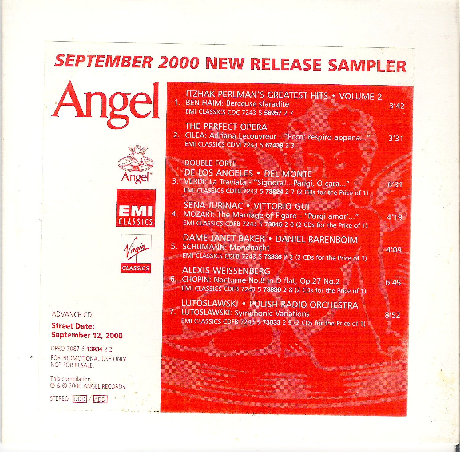 Project:Albatross: Day 58: Angel Sept. 2000 Sampler & Ellingtonia: A ...