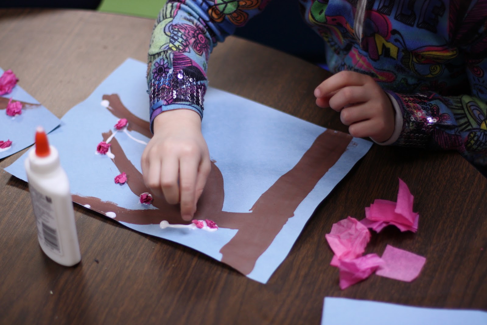 Making Painted Plum Blossom Trees - Fairy Dust Teaching