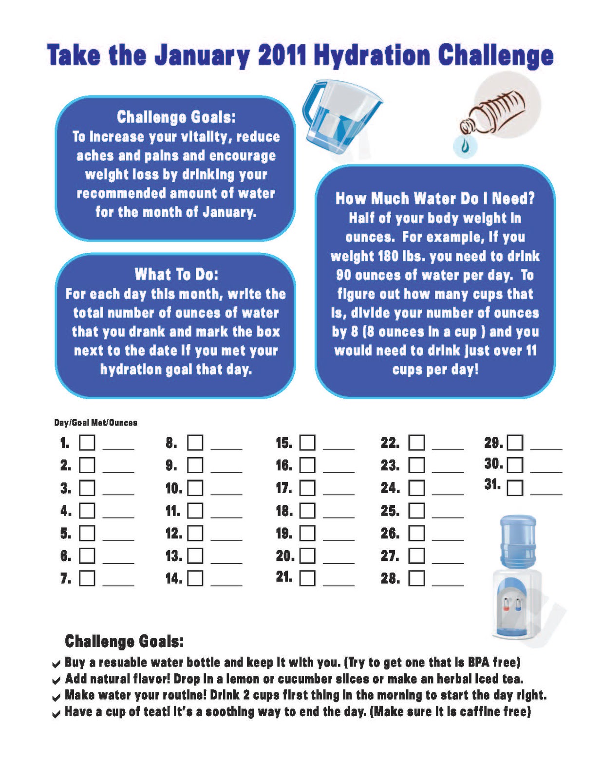 For the Health of It: Hydration Challenge