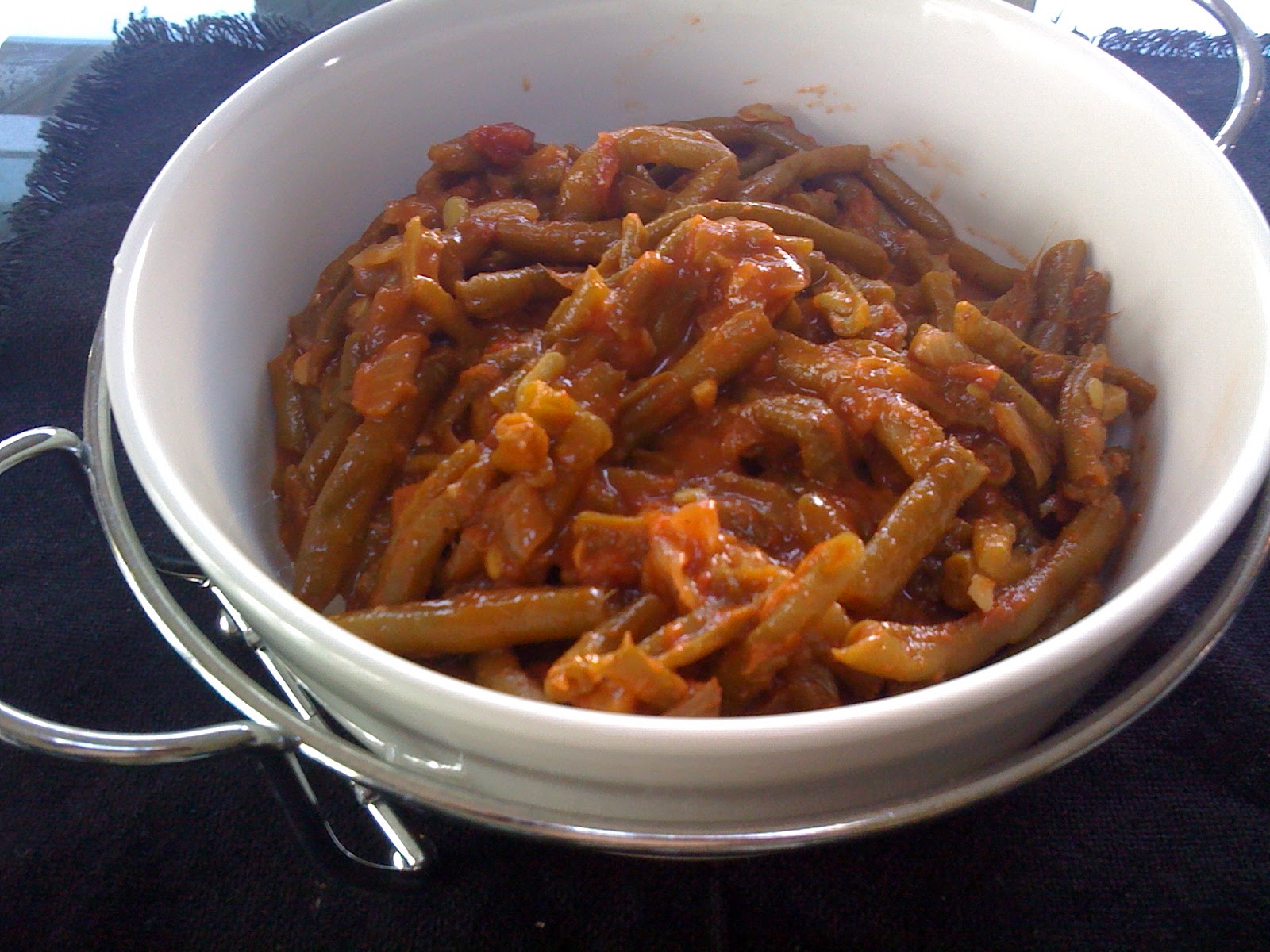 Sephardic Recipes: Fassoulia (Braised Green Beans)