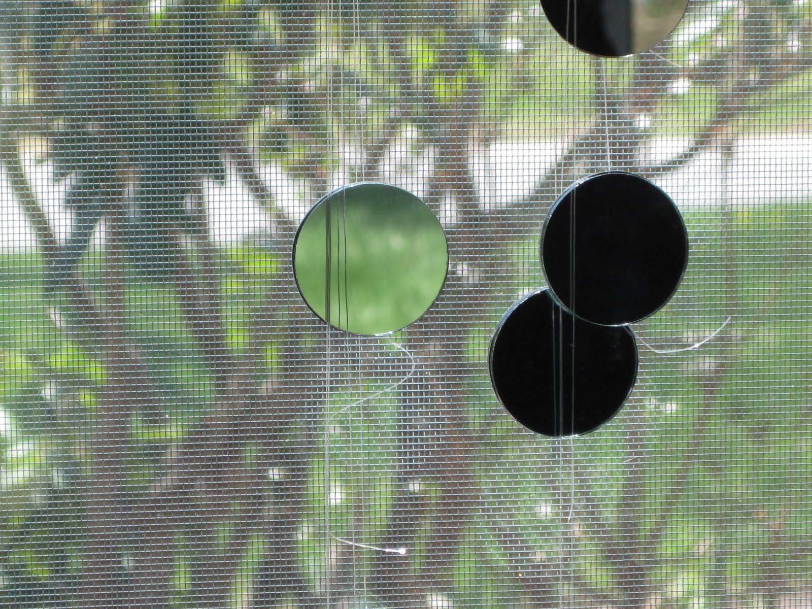 Dolce Cape Cod: Mirrored garden streamers tutorial