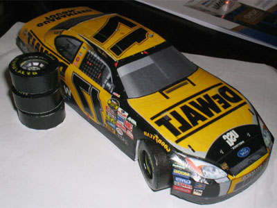Car PaperCraft - Nascar Race Car Paper Model : Pepakura Corner