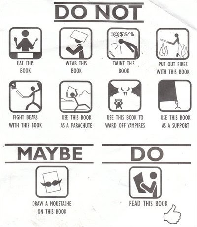 BOOKTRYST: Book Do's and Don'ts For the 21st Century