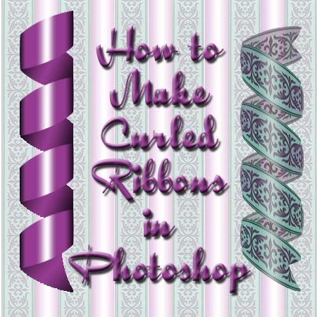 Sonya's Studio: How to Make Curled Ribbons in Photoshop