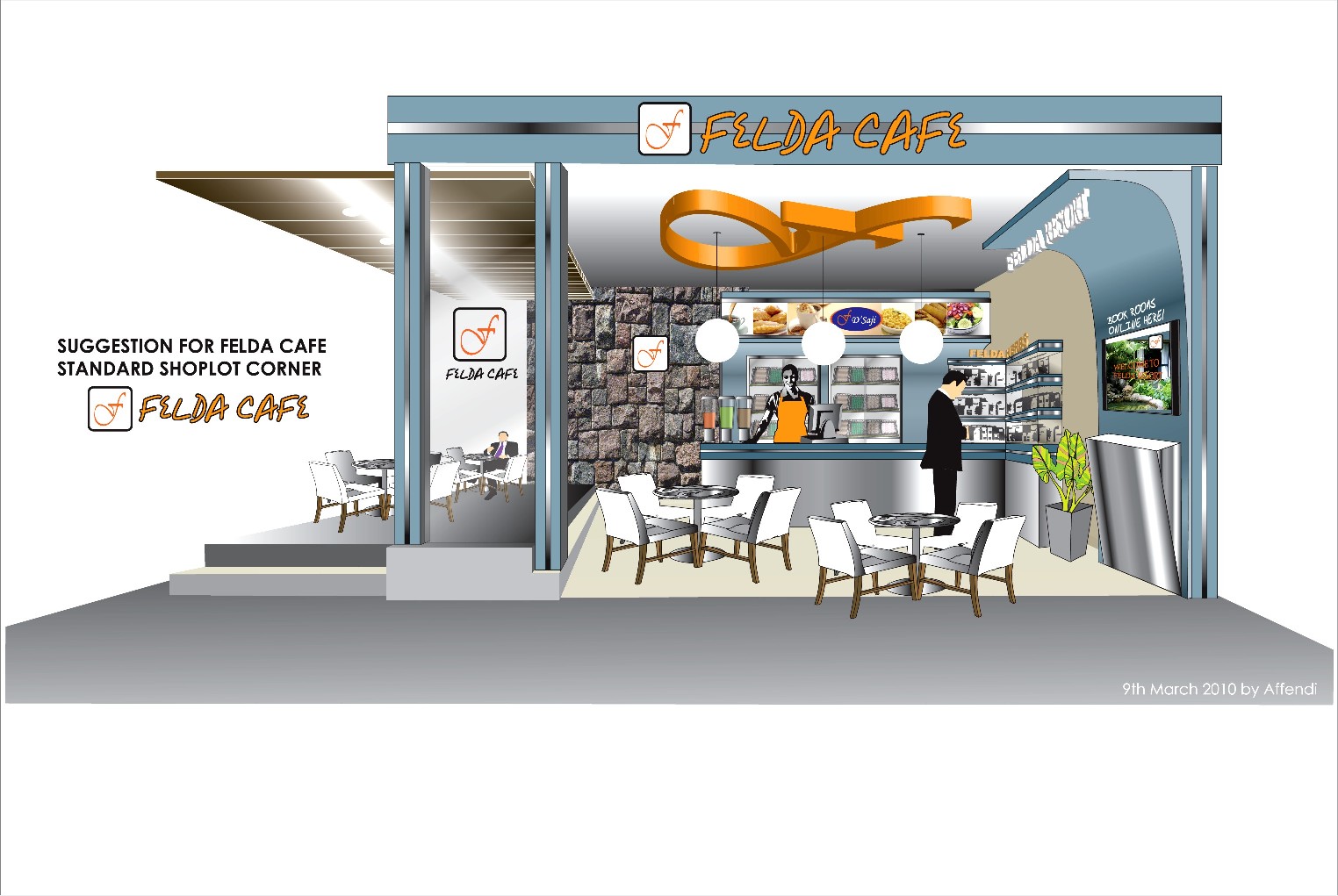 fcendvsyudesign: Perspective View Shop Layout