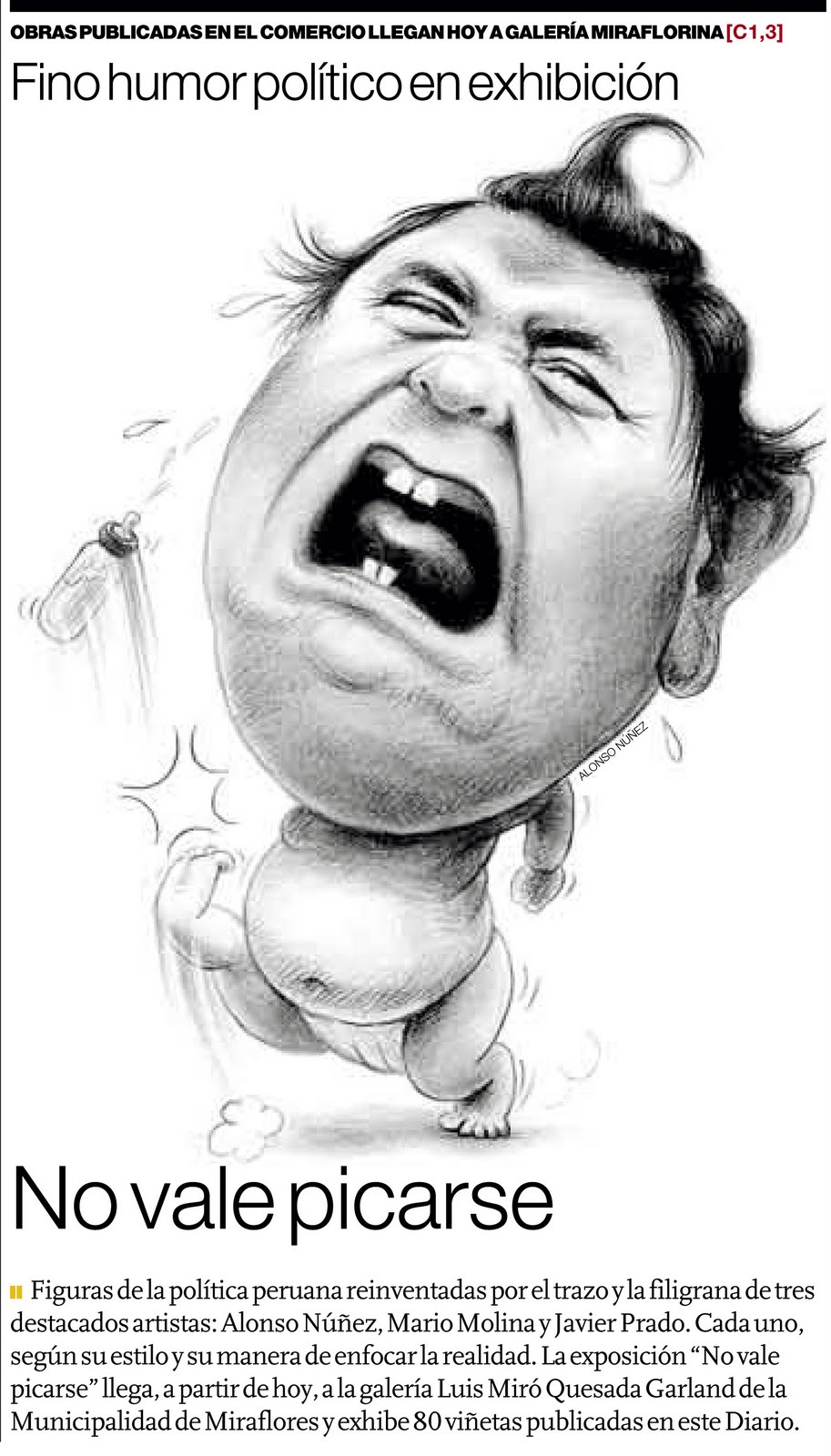 KARRY-CARTOONS: HOY:Alonso Nuñez,Mario Molina y Javier Prado ,presentan ...