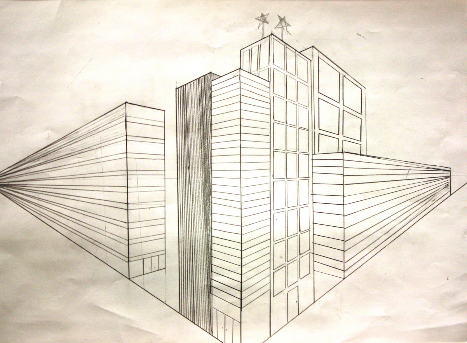 HCZ Upper Elementary/Middle School Art: Sixth Grade Two point Perpective