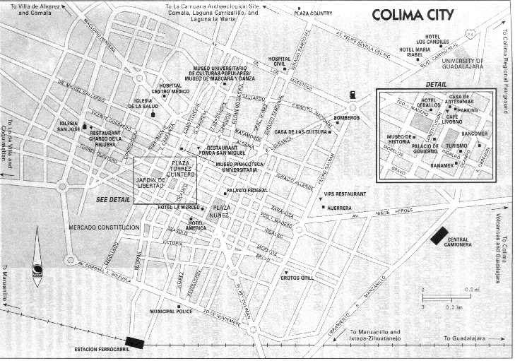 Colima: Colima City Map