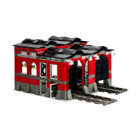 Lego Buildings: Lego Train Engine Shed