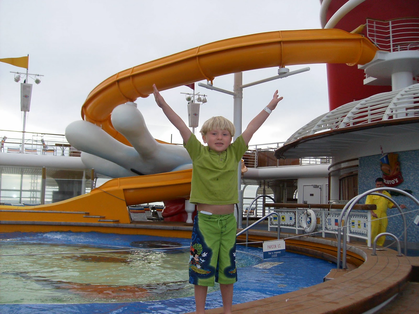 Williams Family: Swimming In The Mickey Pool On Disney Cruise Line