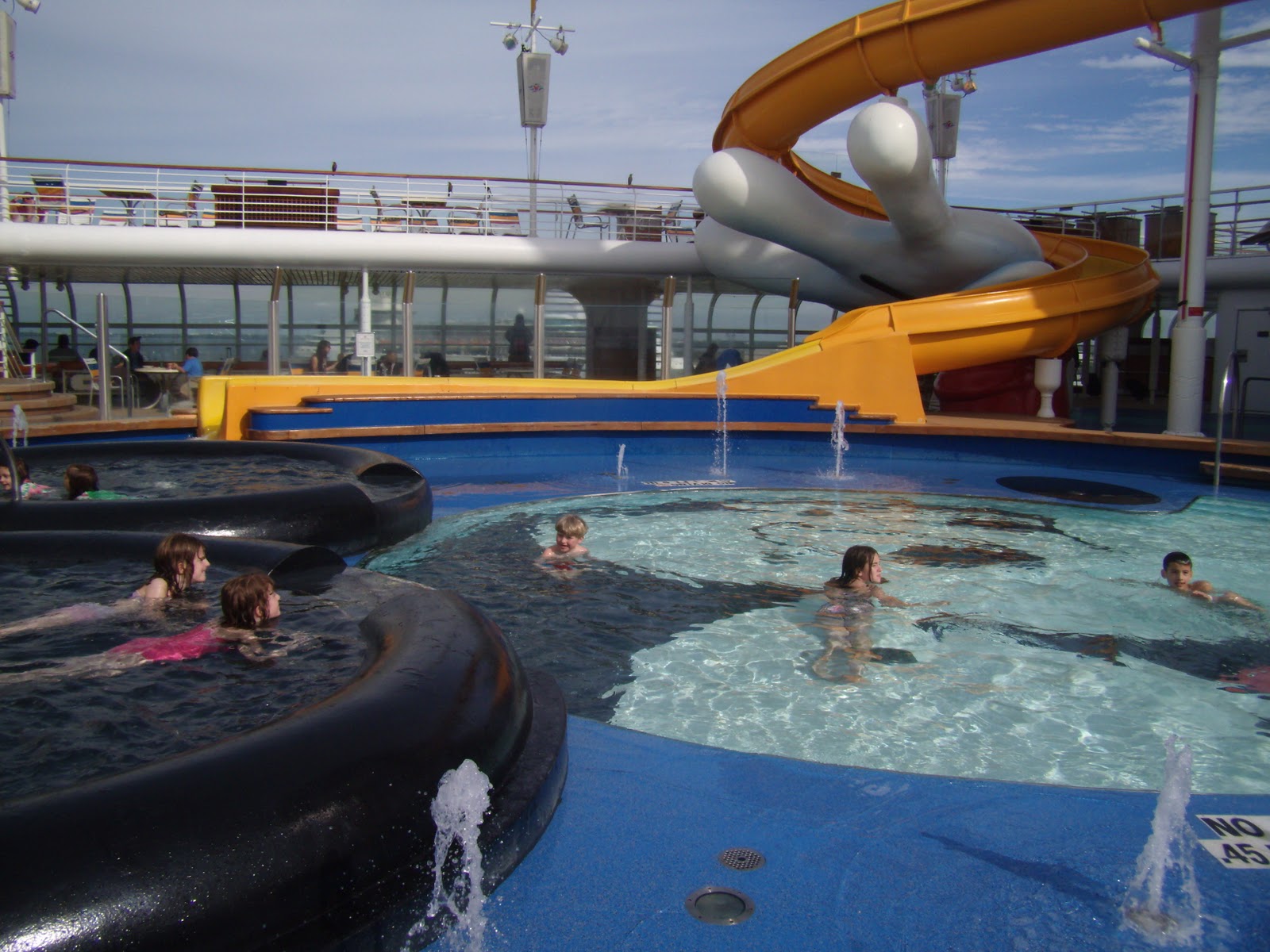 Williams Family: Swimming In The Mickey Pool On Disney Cruise Line