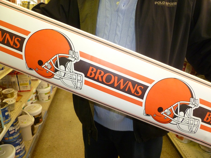 For the Love of Wallpaper: Cleveland Browns Border A Big Hit