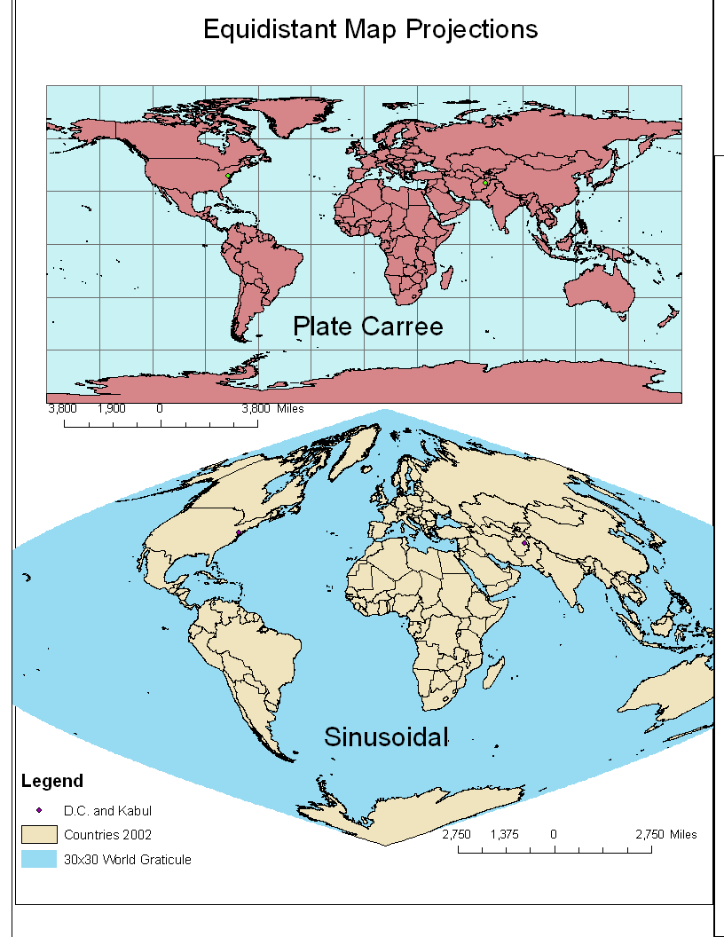 Introduction to GIS: Lab 3: Exploring Map Projections