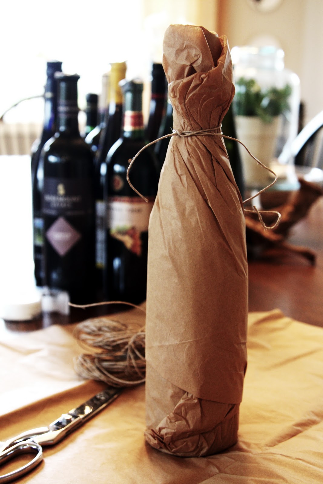 Pottery Barn Wine Wraps | b3 Home Designs