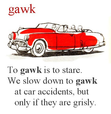 My First Dictionary: Today's word is gawk
