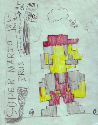 Lightning Bolt Art: 8-bit Mario Characters