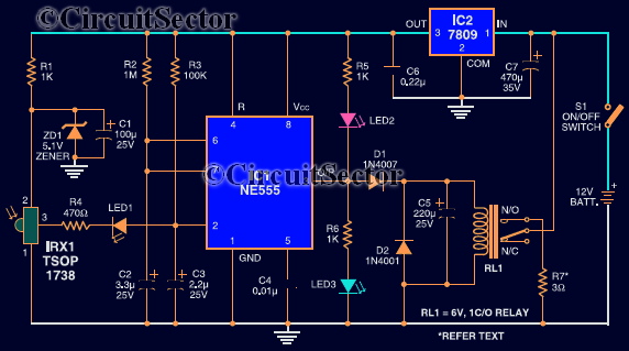 Firecracker Igniter Using 555 Top Circuits