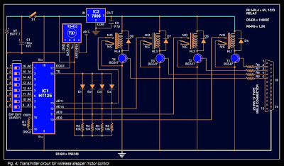 PC Based Wireless Stepper Motor control Circuit | Top Circuits