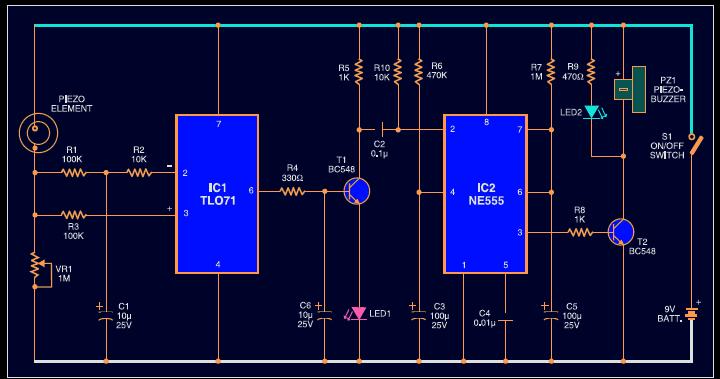 Seismic Sensor Circuit | Top Circuits