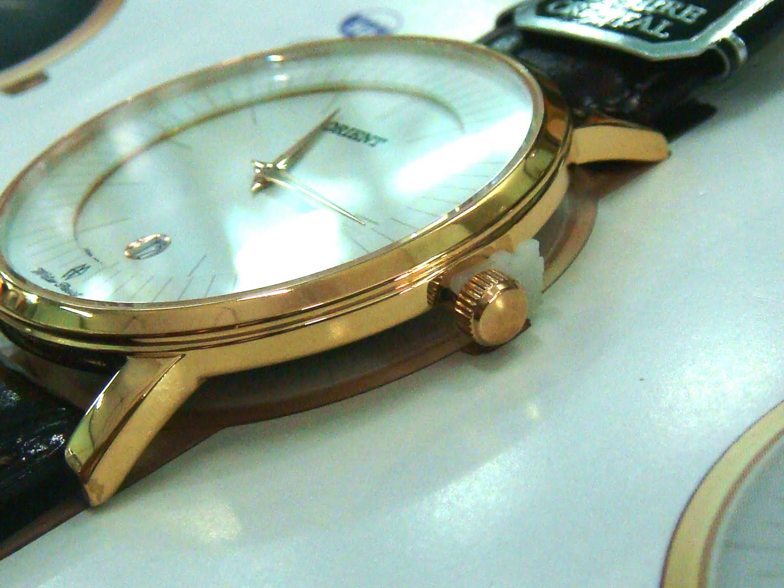 LT Watch Gallery: 136. AFFORDABLE NEW ORIENT SLIM WHITE DIAL WITH ROSE ...