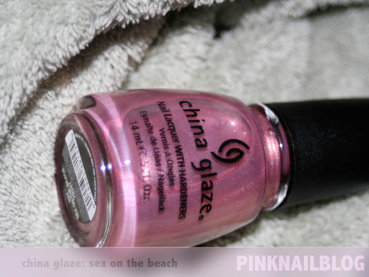 China Glaze Sex On The Beach ~ Pinknailblog