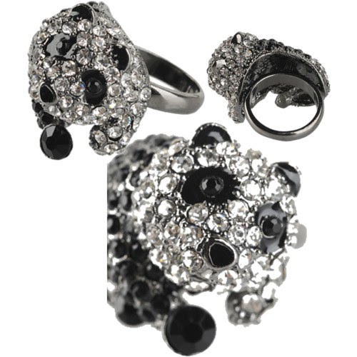 pandaphilia: Blinged Out Panda Ring