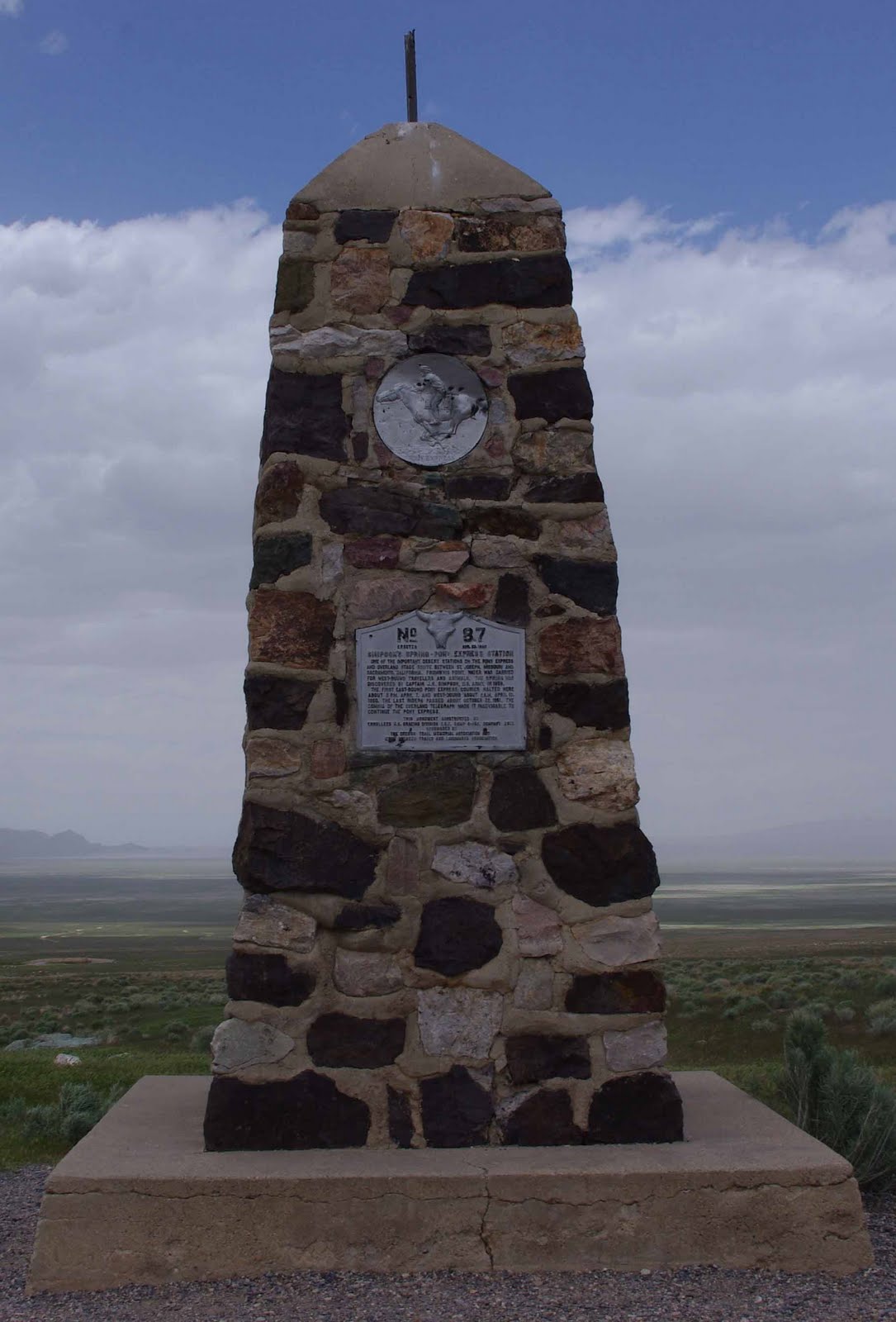 Happy ATV Trails: Pony Express Monument at Simpson Springs