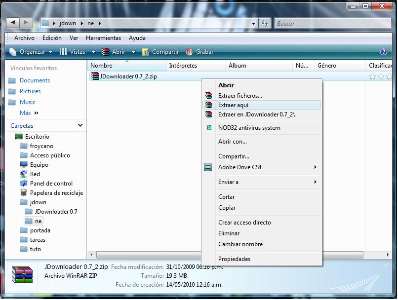Frontera Final: Tutorial Jdownloader portable