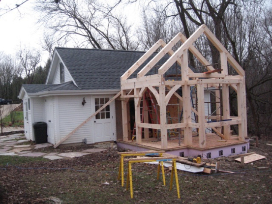Timberpeg Timber Frame Blog Update: Timber Frame Addition