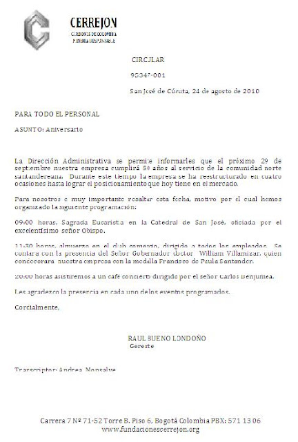 CONOCIMIENTO PARA TODOS: LA CIRCULAR