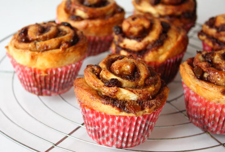 My Kitchen Snippets: Cinnamon Rolls Using Tang Zhong Method