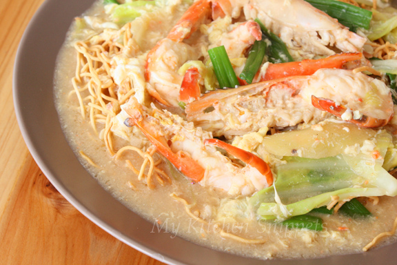 My Kitchen Snippets: Sang Har Mee/Freshwater Prawns Noodles