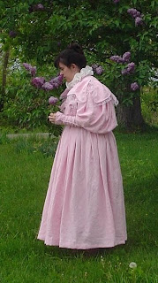 Art, beauty and well-ordered chaos: 1830 Pink Day Dress